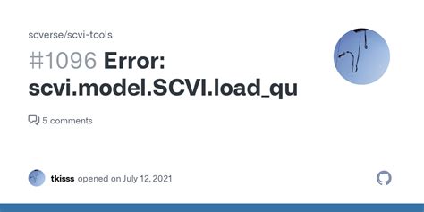 Error Scvimodelscviloadquerydata · Issue 1096 · Scversescvi Tools · Github
