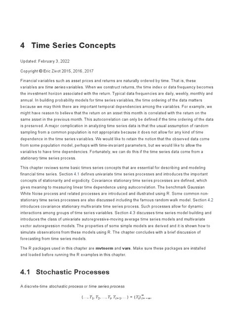 4 time series pdf stationary process time series