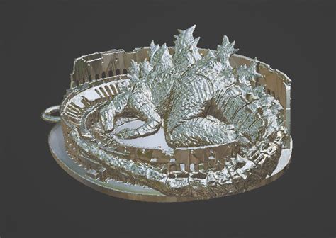 😴 Godzilla Sleeping In The Colosseum・ Stl File For 3d Printing・cults