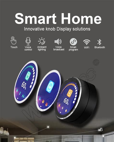 2 1 Inch Rotary Knob Display Screen Smart Home Control