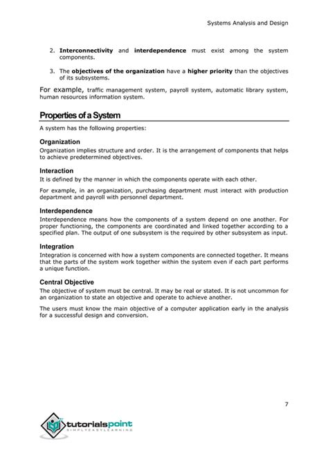 System Analysis Anddesigntutorial Pdf