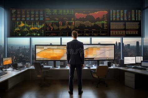 Analyzing Performance Metrics Through Data Visualization The Businessman Gains Insights Stock