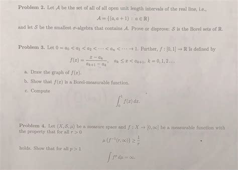Solved Problem 2 Let A Be The Set Of All Of All Open Unit Chegg Com