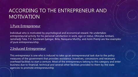 Types Of Entrepreneurs And Factors Affecting Entrepreneurial Growthpptx