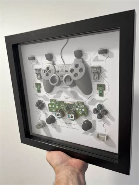 SONY PLAYSTATION DUALSHOCK Controller Teardown In Shadow Box Display PicClick UK