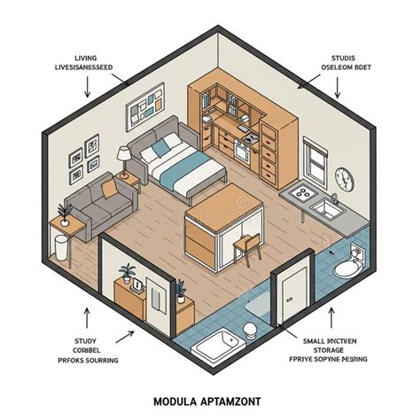 Modular Apartment Layout Stock Illustrations 192 Modular Apartment