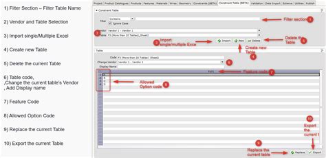 Constraint Table Workflow Configura Help Center