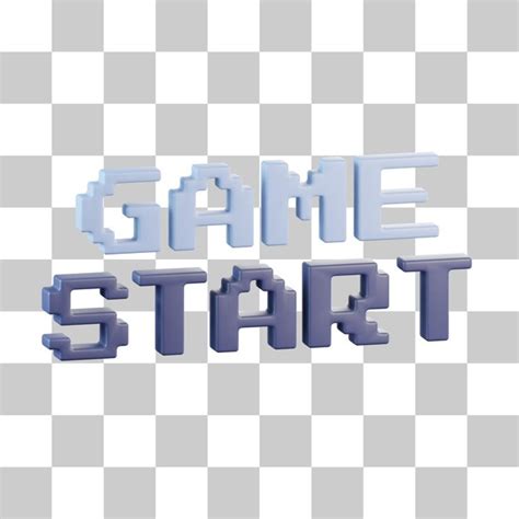 Premium Psd Game Start Screen Display 3d Icon