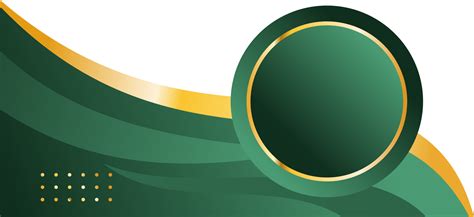 Green Gold Abstract Curve Border Or Gold Corner Border 20639771 Png