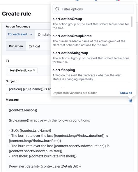 create a service level objective slo burn rate rule elastic