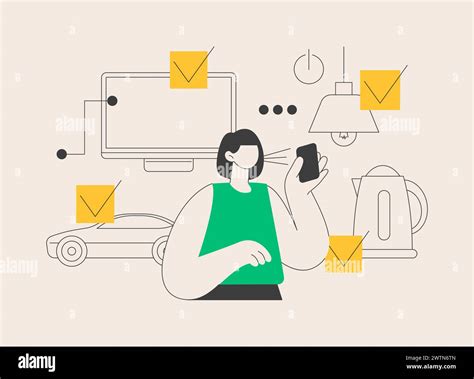 Voice Control Abstract Concept Vector Illustration Stock Vector Image And Art Alamy