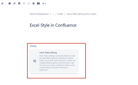 Excel Style In Confluence Filter Tables Organize Columns Calculate