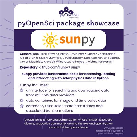 Sunpy A Free And Open Source Solar Data Analysis Tool Pyopensci Posted On The Topic Linkedin