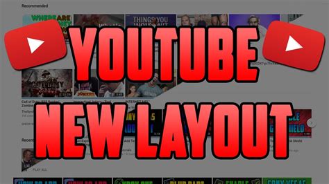 How To Get New Youtube Layout Youtube