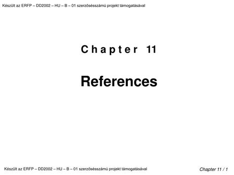 Ppt C H A P T E R 11 References Powerpoint Presentation Free
