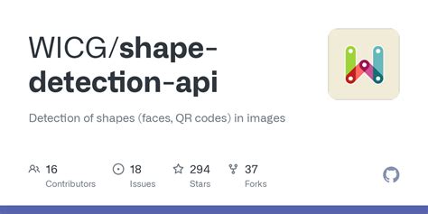 Github Wicgshape Detection Api Detection Of Shapes Faces Qr Codes