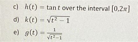 Solved Find The Domain Of The Following FunctionsI Dont Chegg