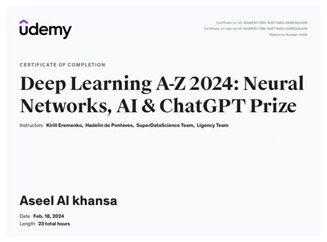 Aseel Al Khansa On Linkedin Glad To Share You The Completion Of An Advanced And Rich Deep