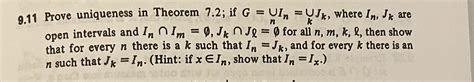 solved 9 11 ﻿prove uniqueness in theorem 7 2 if