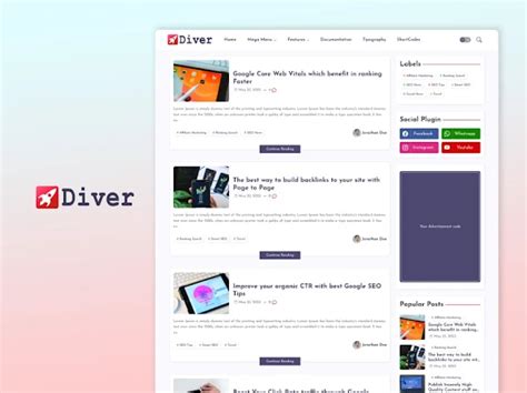 Quickspot Responsive News And Magazine Blogger Template