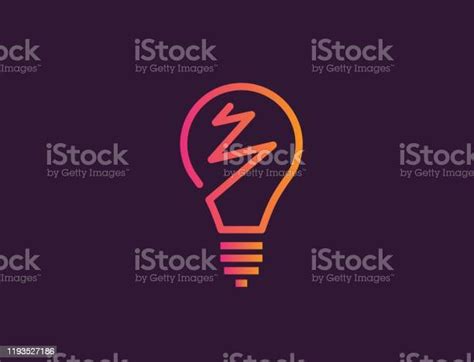 창조적 인 전구 램프 로고입니다 현대 아이콘 벡터 그래픽 교육에 대한 스톡 벡터 아트 및 기타 이미지 교육 뇌 디자인 Istock