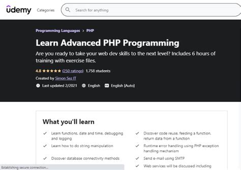 13 Best Courses And 18 Websites To Learn Php Programming