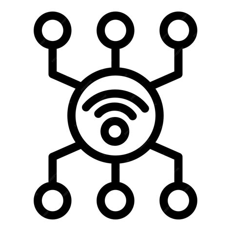 Premium Vector Wifi Network Icon Outline Wifi Network Vector Icon For Web Design Isolated On