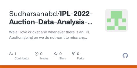 GitHub Sudharsanabd IPL Auction Data Analysis Using Python And SQL We All Love Cricket
