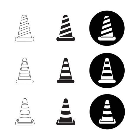Traffic Cone Icons 56334391 Vector Art At Vecteezy