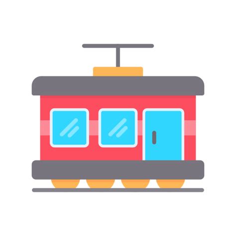 시가 전차 아이콘 Generic Color Fill Freepik