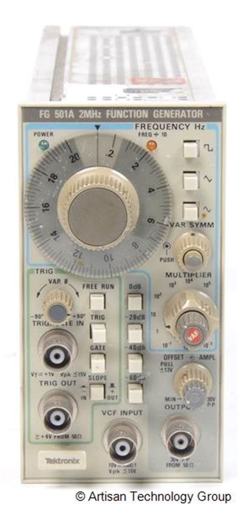 Fg 501a Tektronix 2 Mhz Function Generator Artisantg™