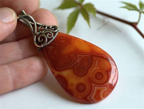 Agnieszka Czerkas Październik 2012 Wire Pendant Jewelry Gemstone Rings