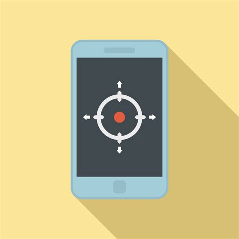 Smartphone Gyroscope Icon Flat Vector Phone Accelerometer 14650065