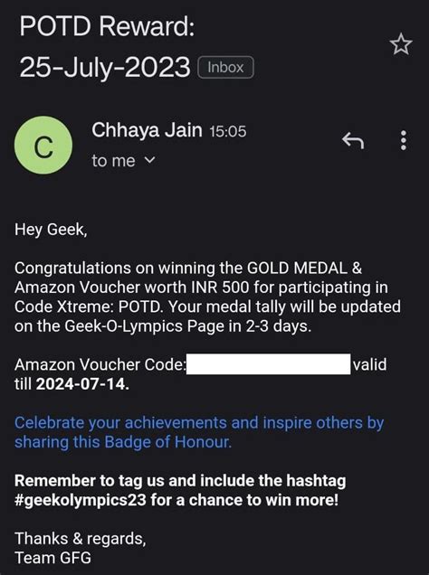 Gevendra Kumar Verma On Linkedin Geekolympics2023 Potd Thankyou