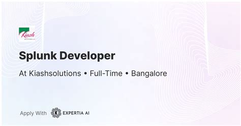 Splunk Developer Job Bangalore Mid Level