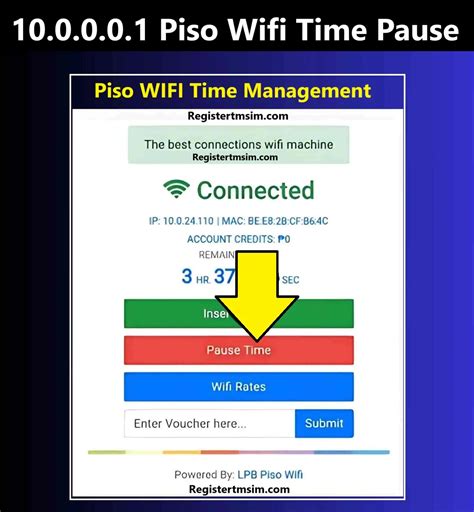 10 0 0 1 Piso Wifi Time Pause Admin Panel