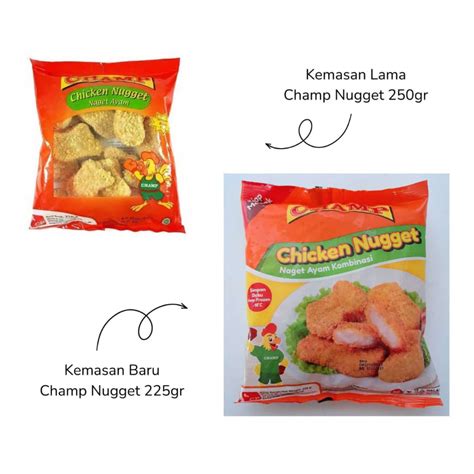 Jual Champ Chicken Nugget 225 Gram Nuget Ayam Champ Terlaris Shopee Indonesia