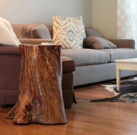 Tree Trunk Coffee Table Ideas Unique Furniture For The Living Room