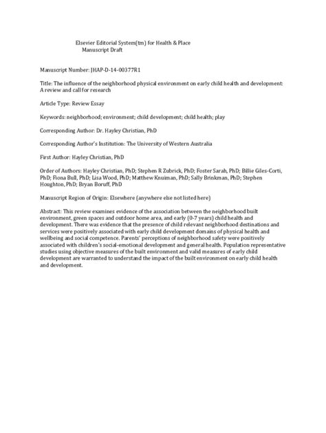 Fillable Online Minerva Access Unimelb Edu Elsevier Editorial Systemtm