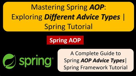 Mastering Spring Aop Exploring Different Advice Types Spring Tutorial Youtube
