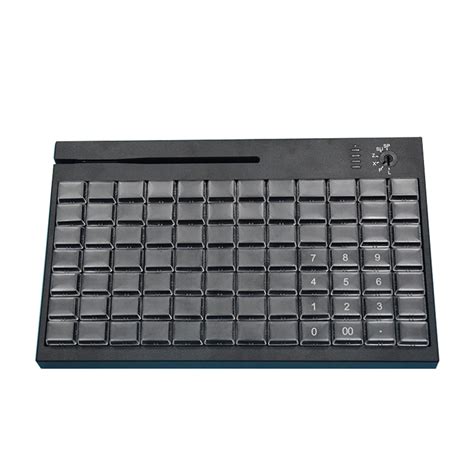 Hcctg Usb 84keys Pos Programmable Keyboard With Mag Stripe Reader Kb84
