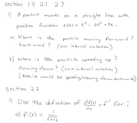 Solved Section A Particle Moves On A A Chegg Com