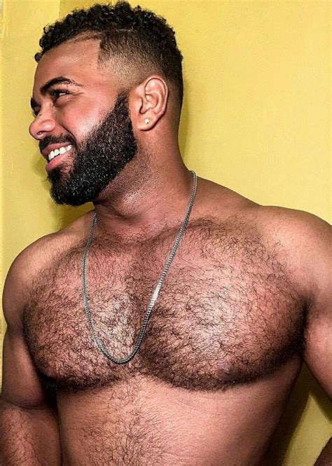 Handsome Hairy Black Man Rhairymenofcolor