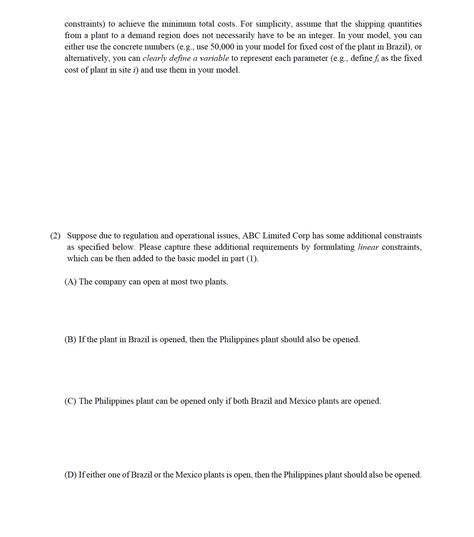 Solved Question Network Design Optimization Points Chegg