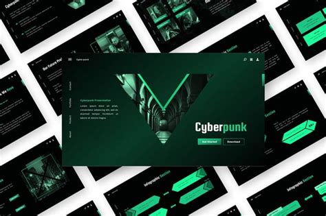Cyberpunk Cyberpunk Powerpoint Templates Incl Future And Futuristic Envato
