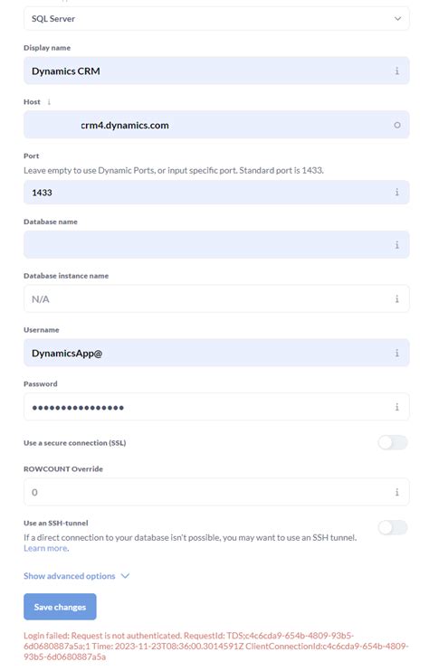 Connection Between Ms Dynamics Metabase Get Help Metabase Discussion