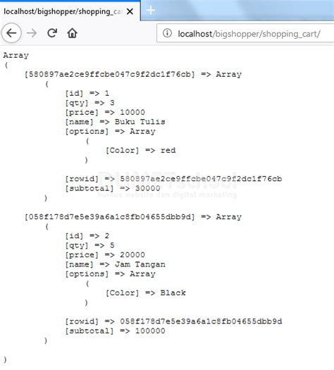 Cara Menggunakan Library Shopping Cart Pada Codeigniter Part 1 Kursus Website Terbaik