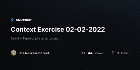 context exercise 02 02 2022 stackblitz