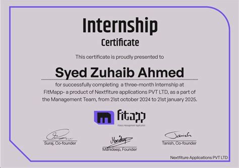 Fitmapp Startupexperience Managementinternship Learningandgrowth