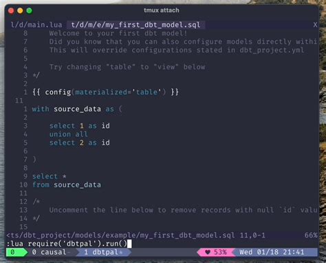 Github Pedramnaviddbtpal Neovim Plugin For Dbt
